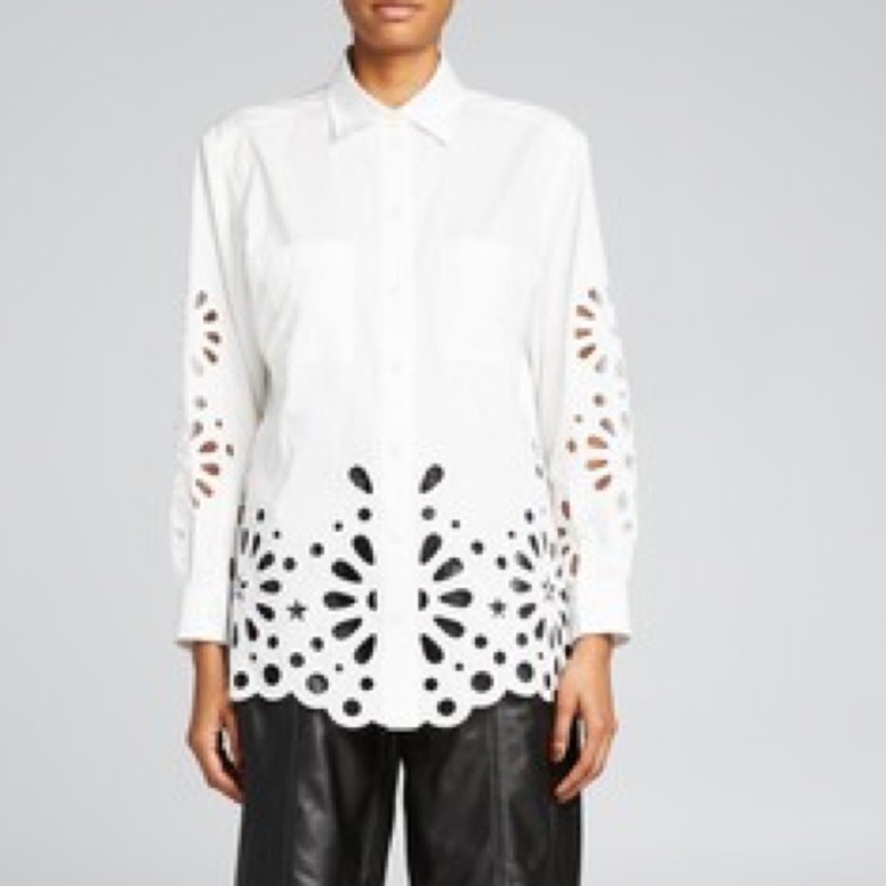 Burberry Coraline Oversized Star-Eyelet 100% Cotton S… - Gem